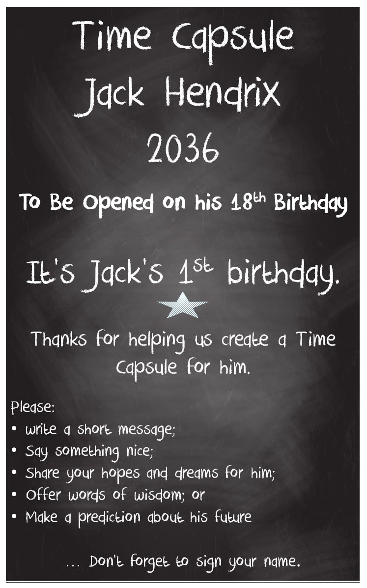 Top Ideas Of What To Include In Your Baby Time Capsule First Birthday