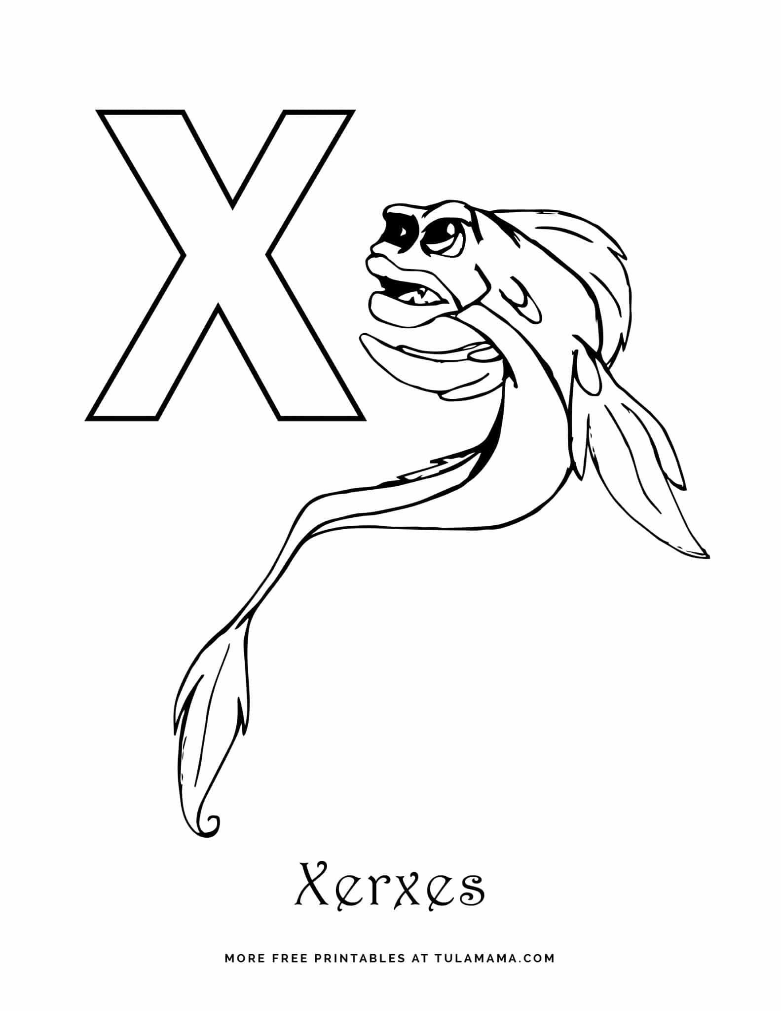 letter-x-disney-coloring-pages
