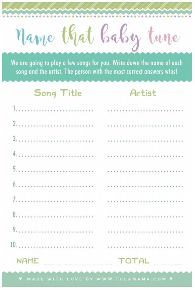 New Mom Approved Cute Free Printable Baby Shower Games