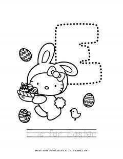 Free Printable Hello Kitty Tracing Letters Worksheets - Tulamama