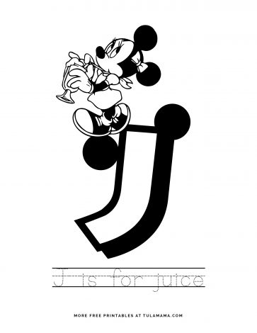 Free Printable Mickey Mouse ABC Letter Tracing For Preschoolers - Tulamama