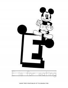 Free Printable Mickey Mouse ABC Letter Tracing For Preschoolers - Tulamama