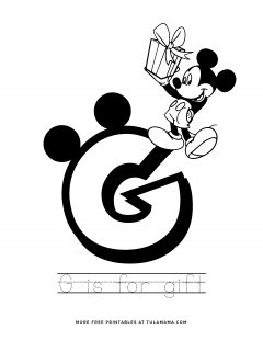Free Printable Mickey Mouse ABC Letter Tracing For Preschoolers - Tulamama