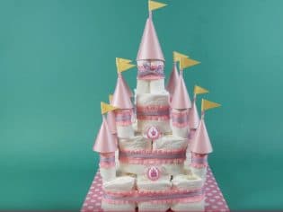 How To Make A Castle Diaper Cake With Easy To Follow Video Instructions