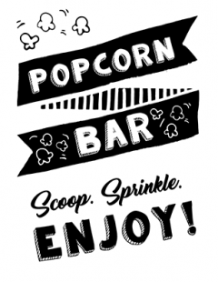 FREE Printable Popcorn Sign Ideas - Tulamama