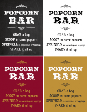 Cheap And Easy DIY Popcorn Bar - Tulamama