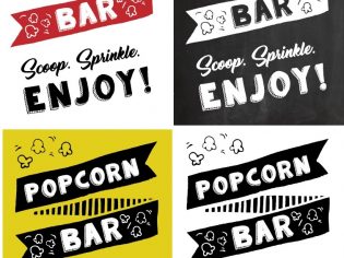 FREE Printable Popcorn Sign Ideas - Tulamama
