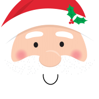 Free & Cute Santa Face Clipart For Your Holiday Decorations - Tulamama