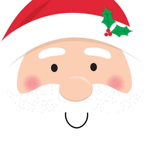 Free & Cute Santa Face Clipart For Your Holiday Decorations - Tulamama