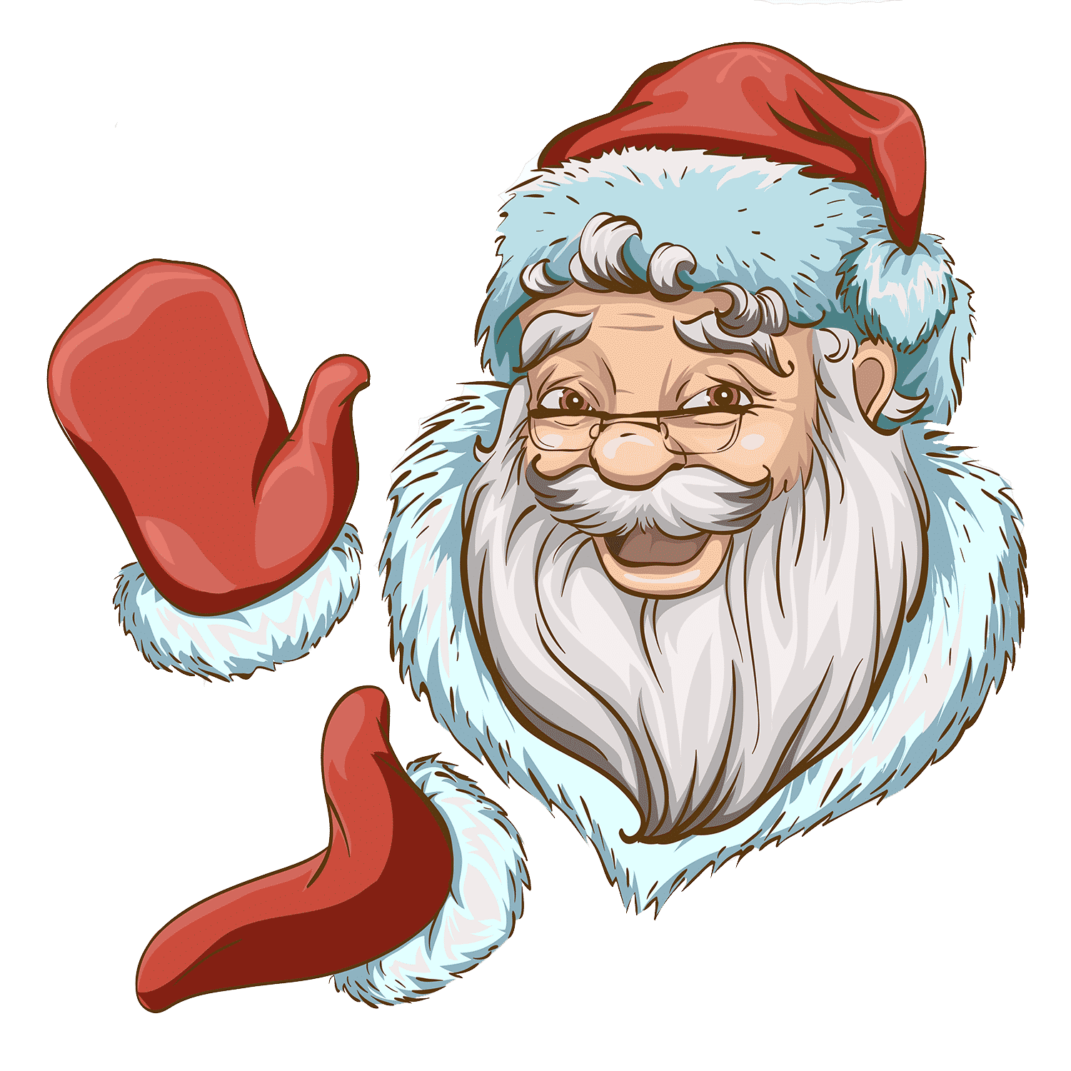 Free & Cute Santa Face Clipart For Your Holiday Decorations - Tulamama