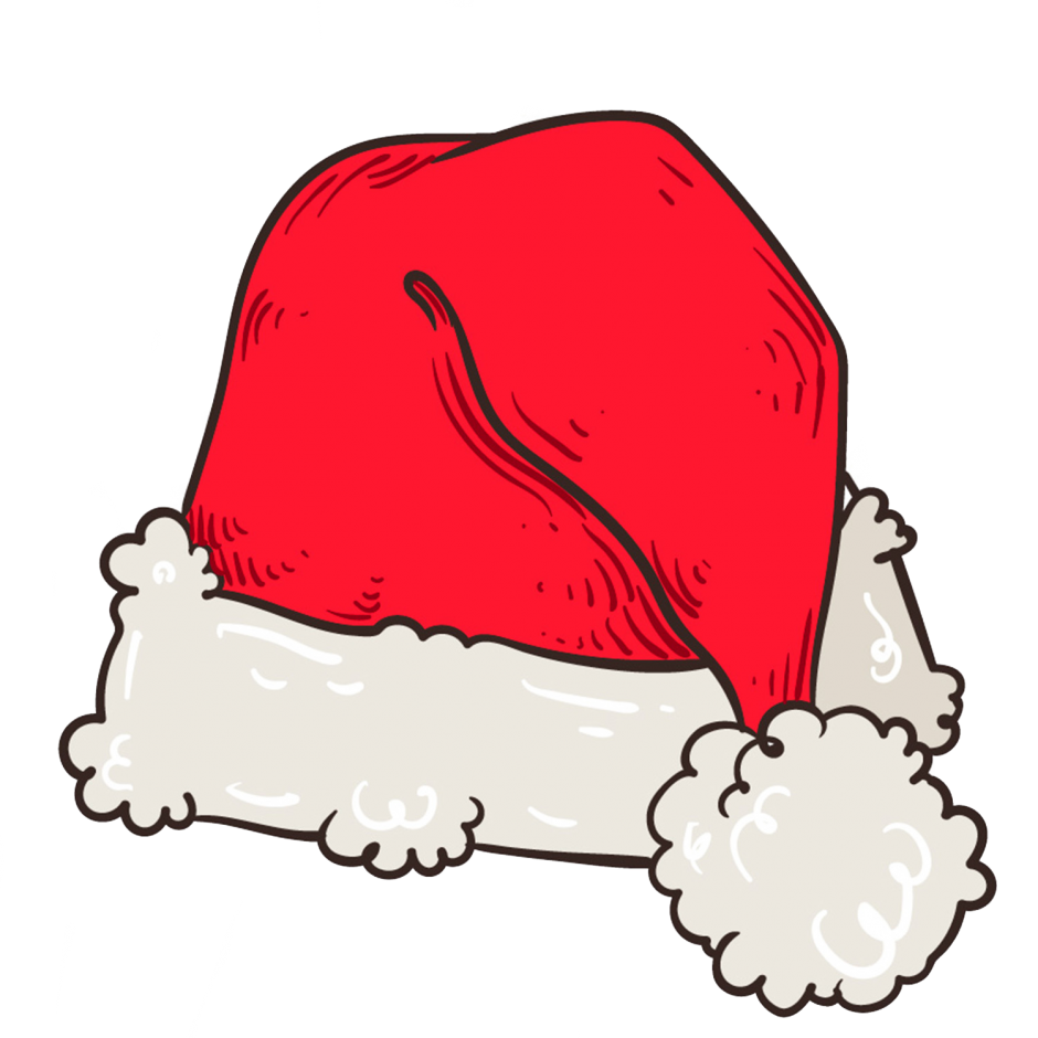 Free & Cute Santa Hat Clipart For Your Holiday Decorations - Tulamama