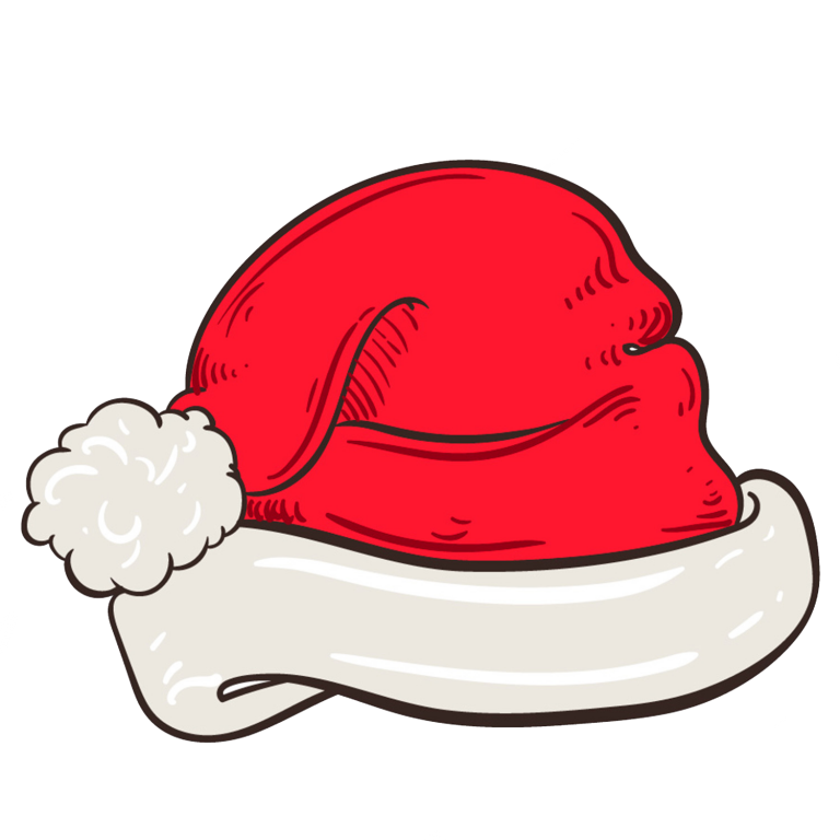 Free & Cute Santa Hat Clipart For Your Holiday Decorations - Tulamama