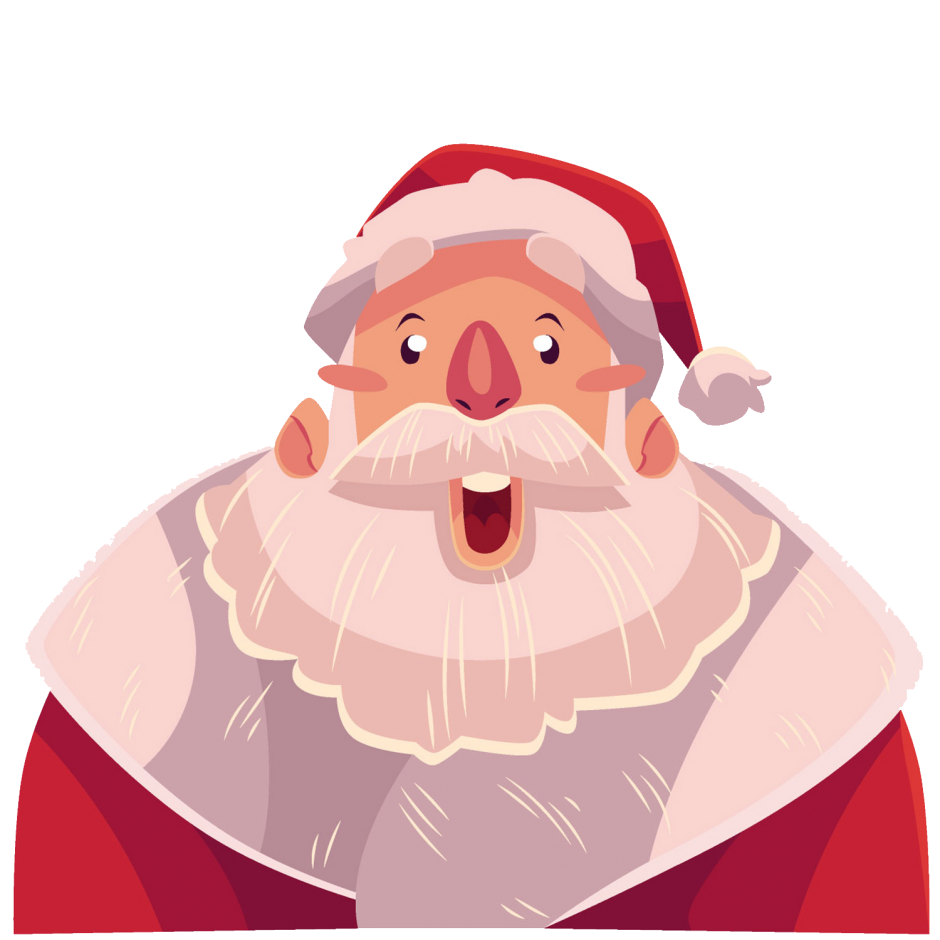 Free & Cute Santa Face Clipart For Your Holiday Decorations - Tulamama
