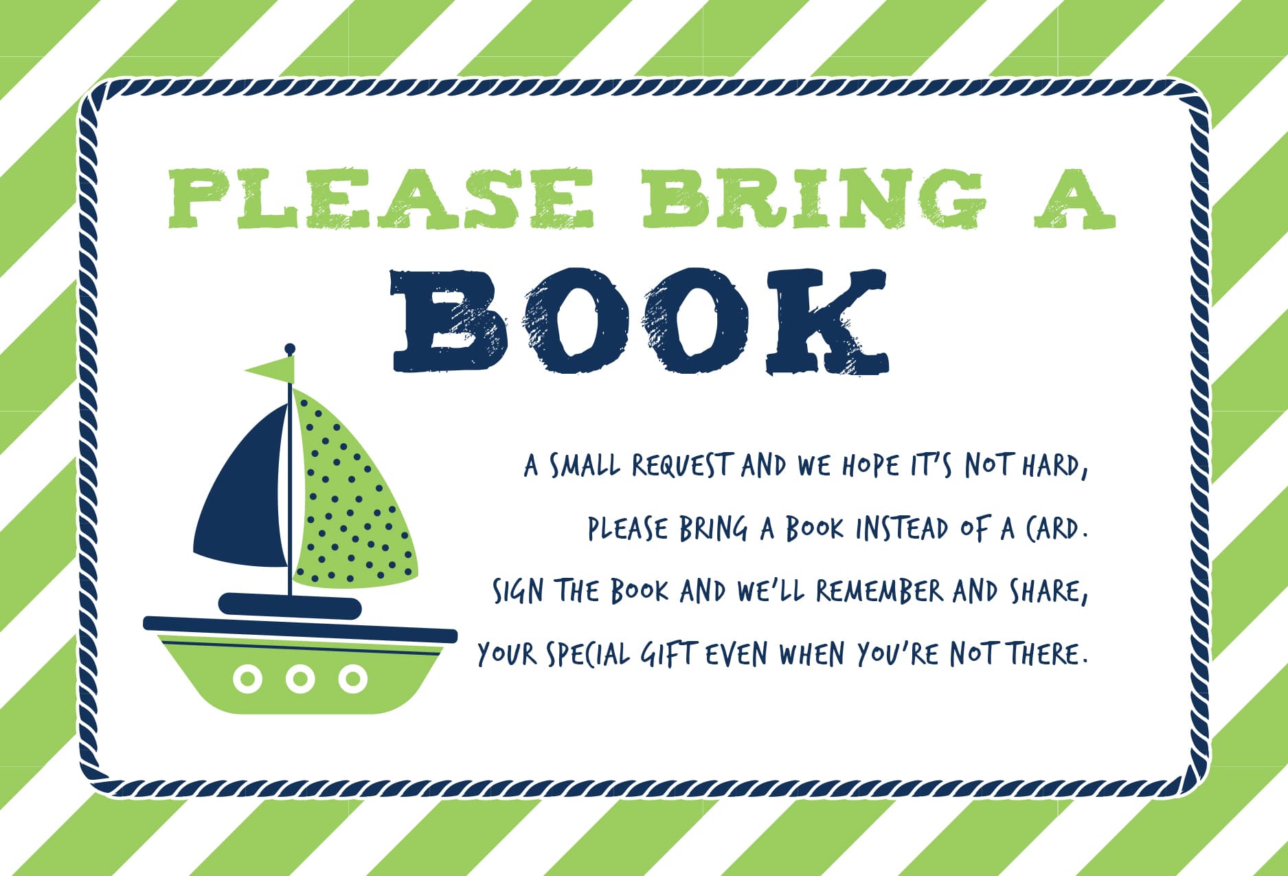 Everything You Need To Plan A "Bring A Book Instead Of A Card" Baby ...