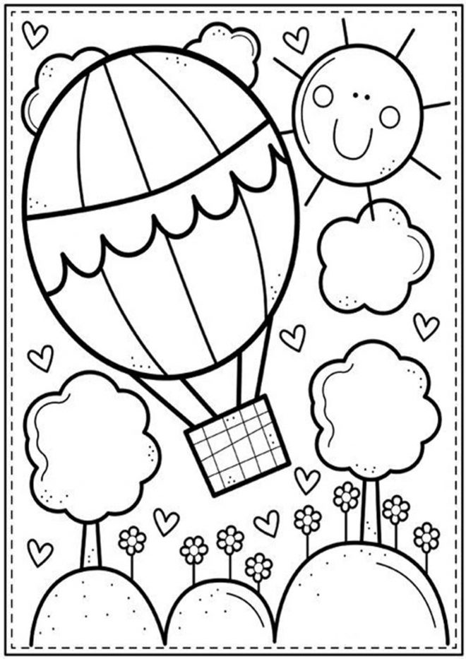 Free & Easy To Print Cute Coloring Pages - Tulamama
