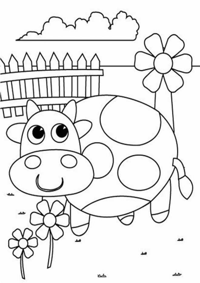 Free & Easy To Print Cute Coloring Pages - Tulamama