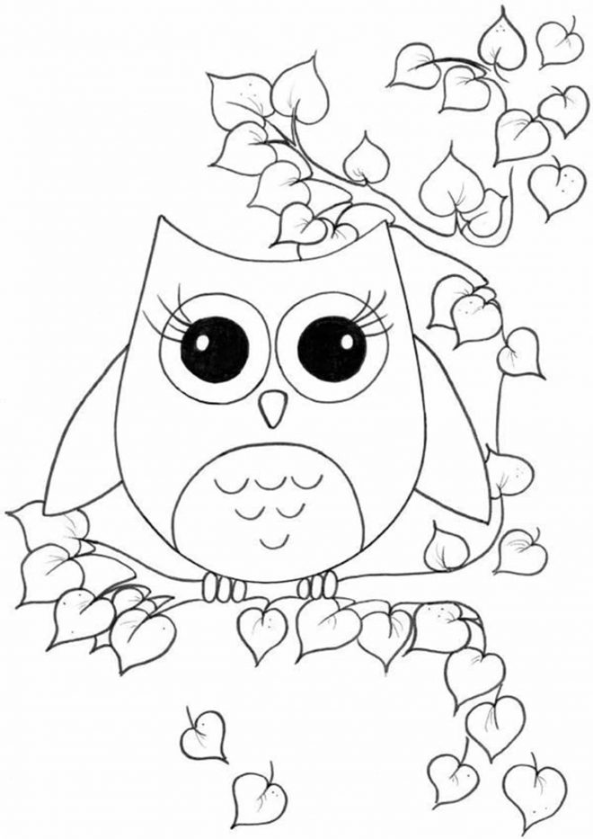 Free & Easy To Print Owl Coloring Pages - Tulamama