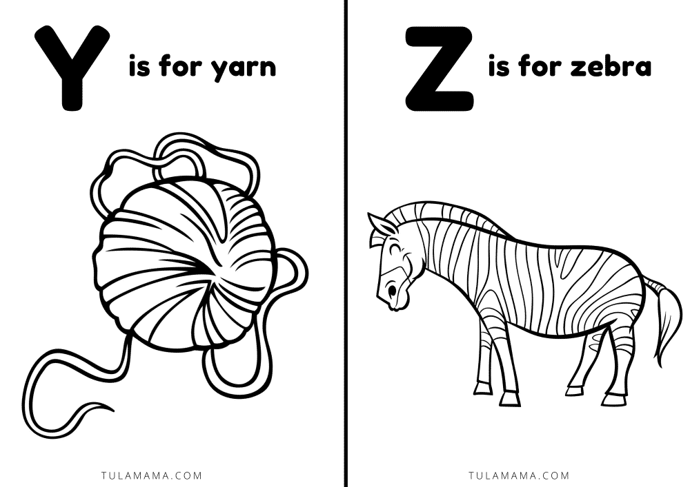 Free & Easy Downloadable ABC Book Template For Your Baby Shower ...