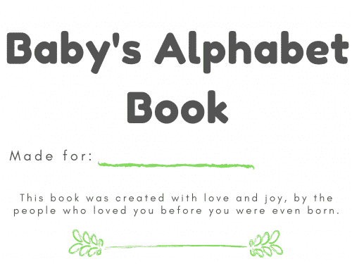 Free & Easy Downloadable ABC Book Template For Your Baby Shower ...