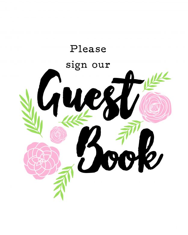 Please Sign Our Guestbook - Free Printable - Tulamama
