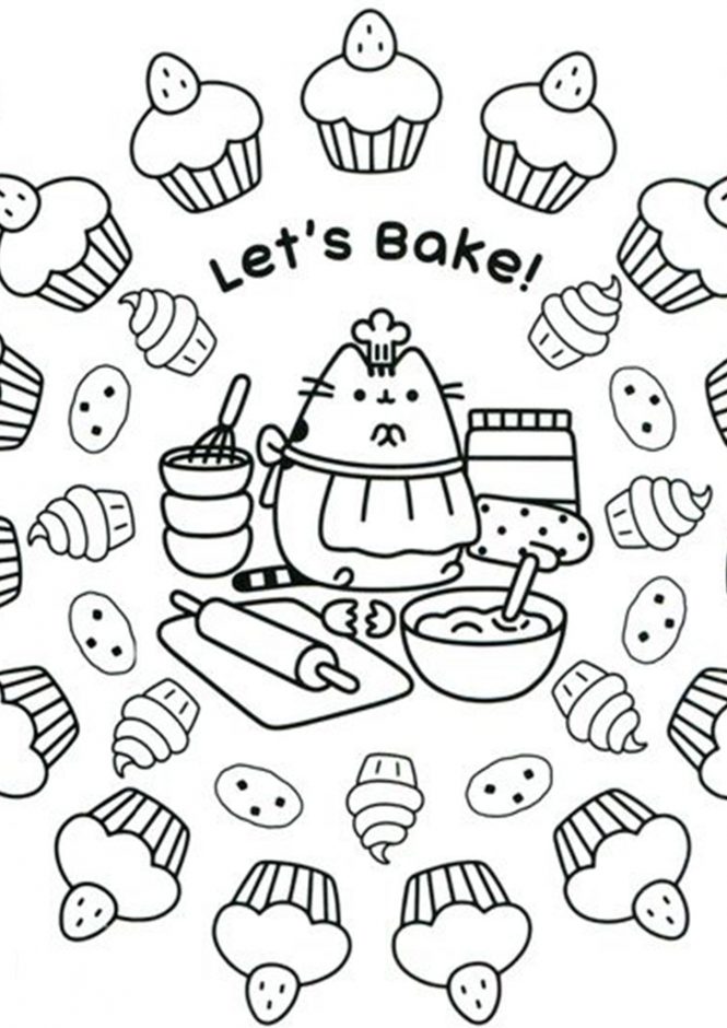 Free & Easy To Print Pusheen Coloring Pages - Tulamama