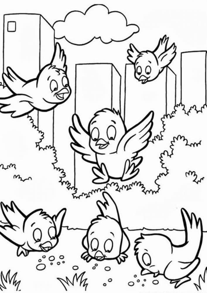 Free & Easy To Print Bird Coloring Pages - Tulamama