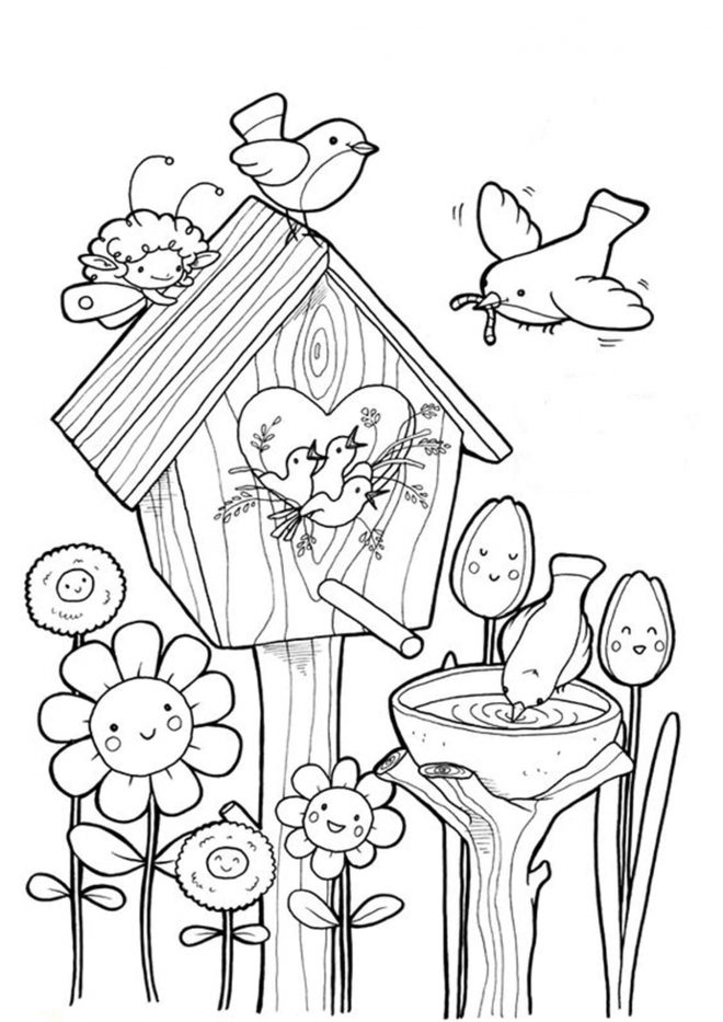 Free & Easy To Print Bird Coloring Pages - Tulamama