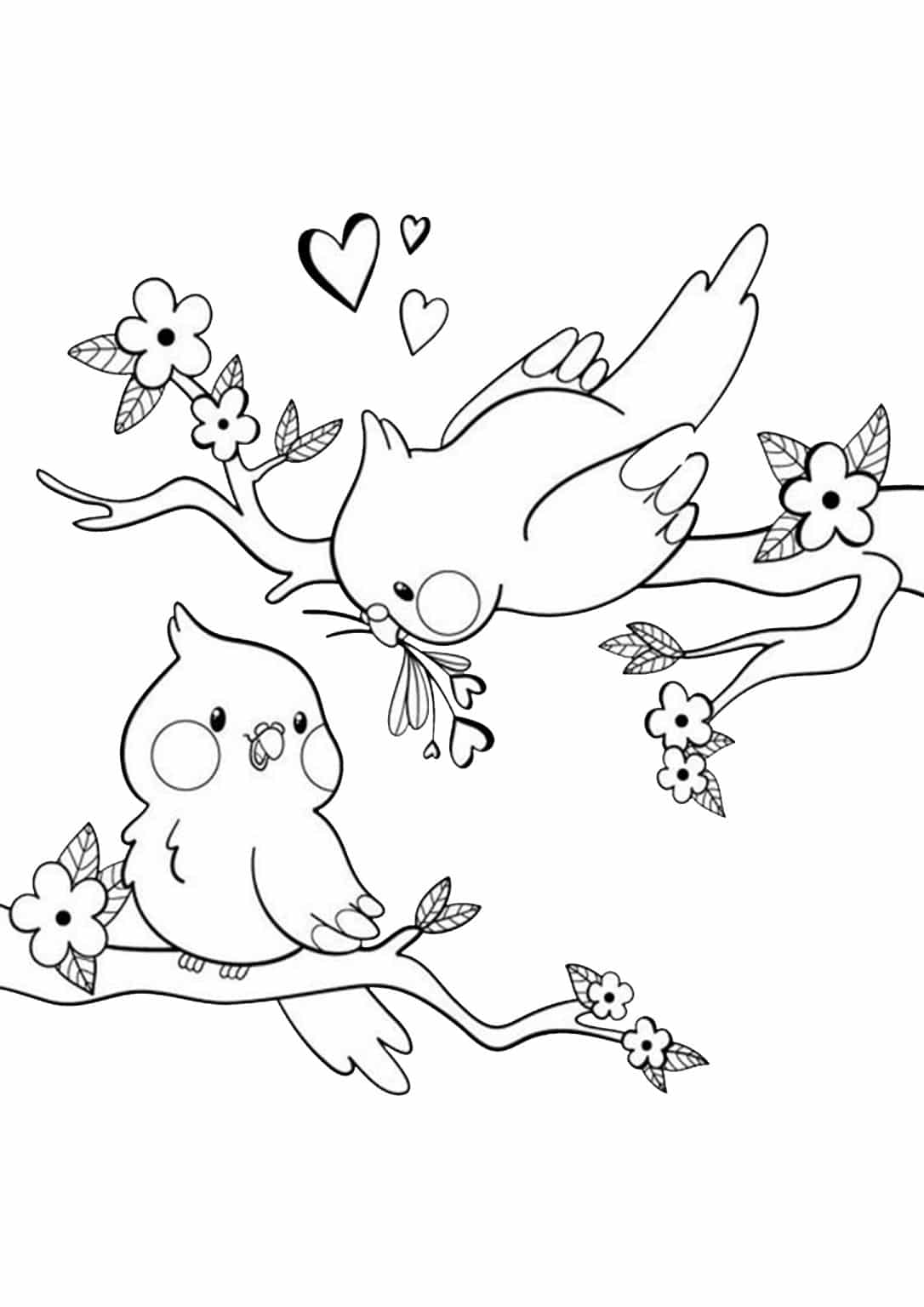 Free & Easy To Print Bird Coloring Pages - Tulamama