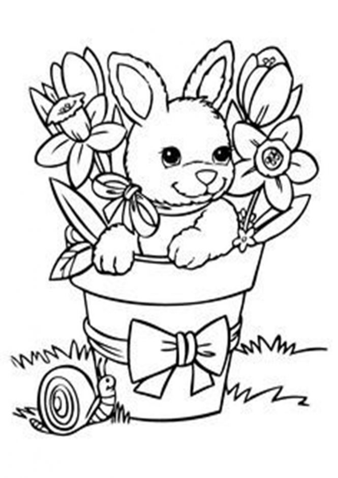 Free & Easy To Print Bunny Coloring Pages - Tulamama
