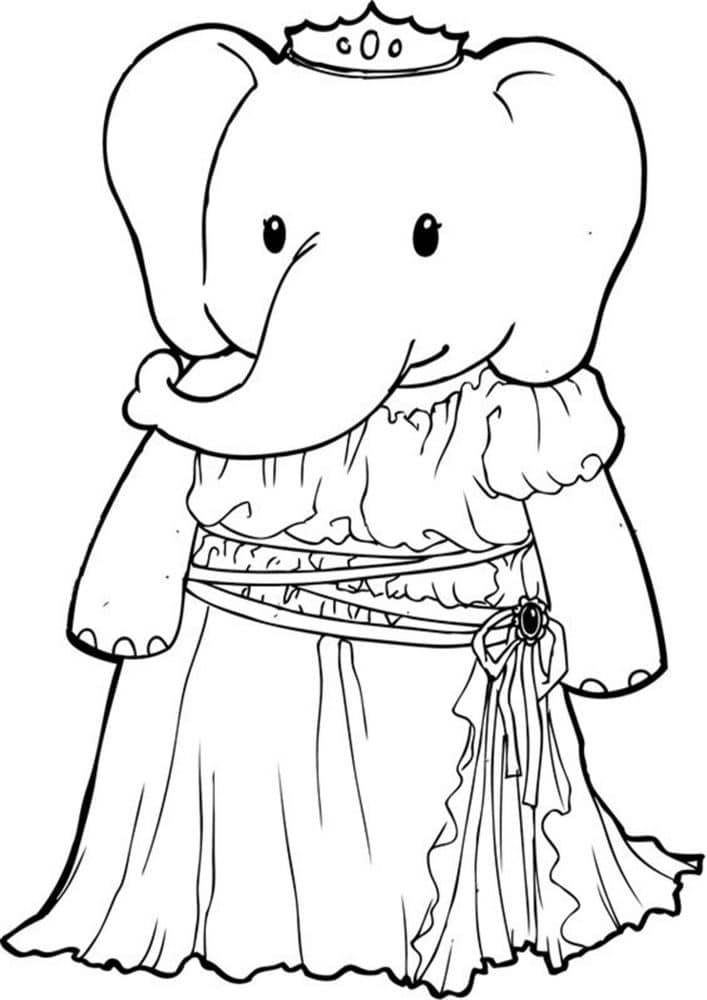 Free & Easy To Print Elephant Coloring Pages - Tulamama