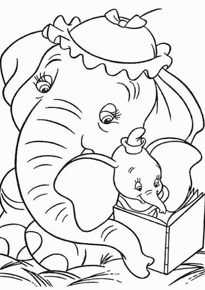 Free & Easy To Print Elephant Coloring Pages - Tulamama