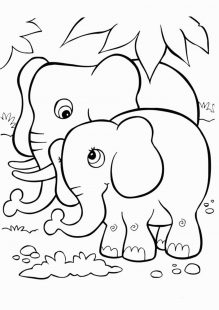 Free & Easy To Print Elephant Coloring Pages - Tulamama