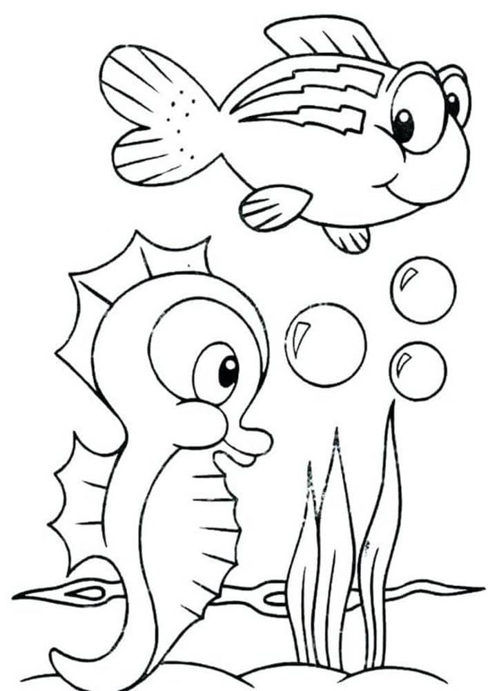 Free & Easy To Print Fish Coloring Pages - Tulamama
