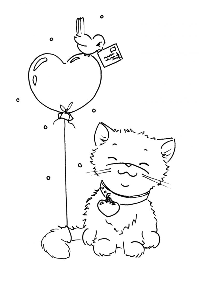 Free & Easy To Print Kitten Coloring Pages - Tulamama