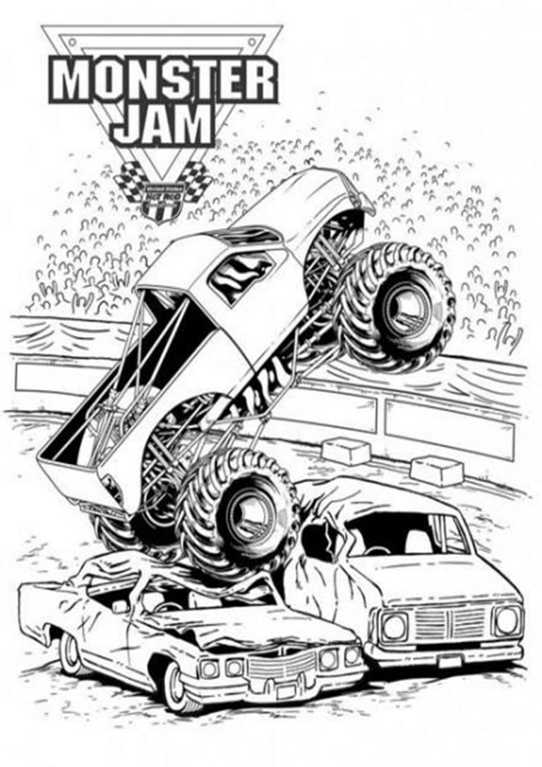 Free & Easy To Print Monster Truck Coloring Pages - Tulamama