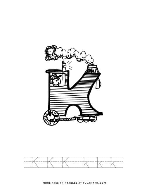 Free And Fun Automobile Alphabet Tracing Pages For Preschoolers - Tulamama