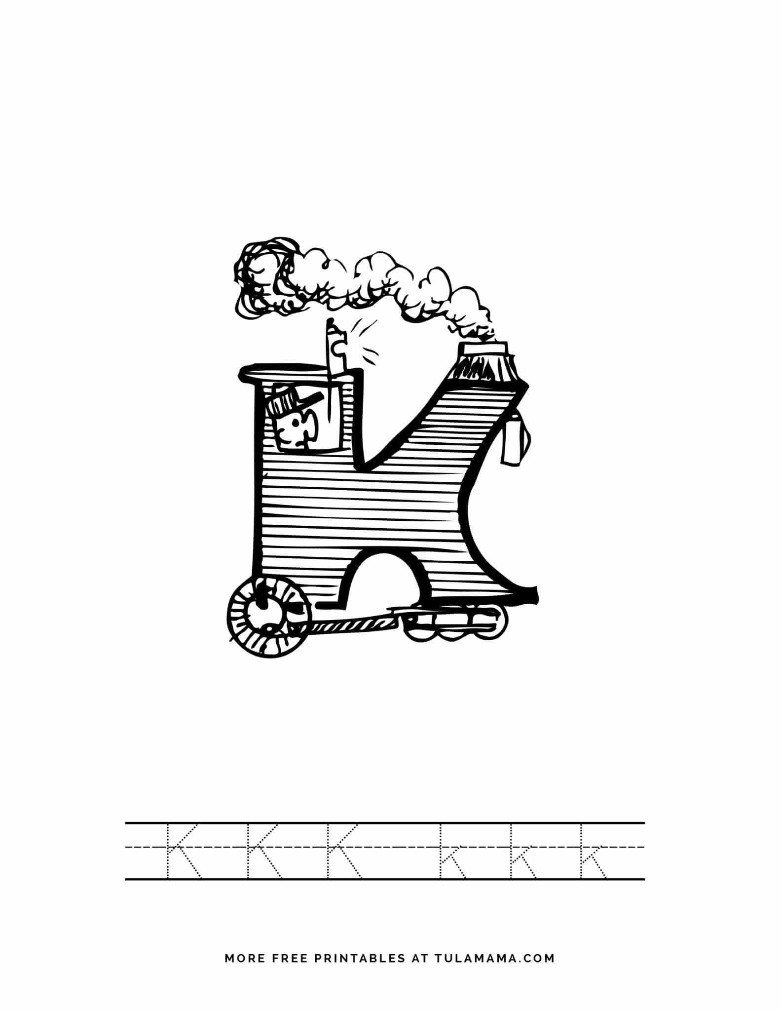 Free And Fun Automobile Alphabet Tracing Pages For Preschoolers - Tulamama