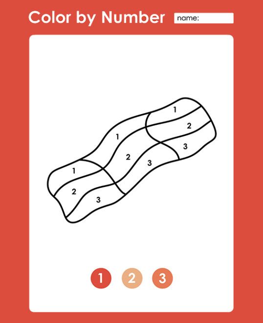 Free Printable Color by Number Worksheets For Kindergarten - Tulamama