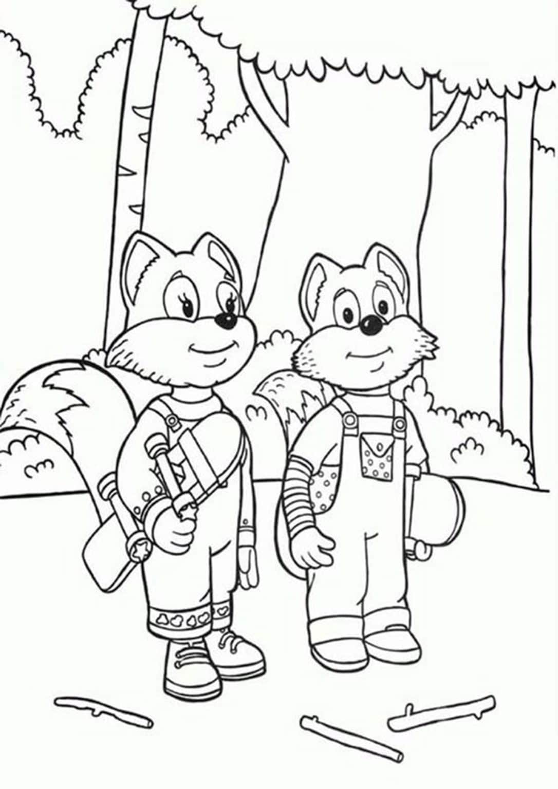 Free & Easy To Print Fox Coloring Pages - Tulamama