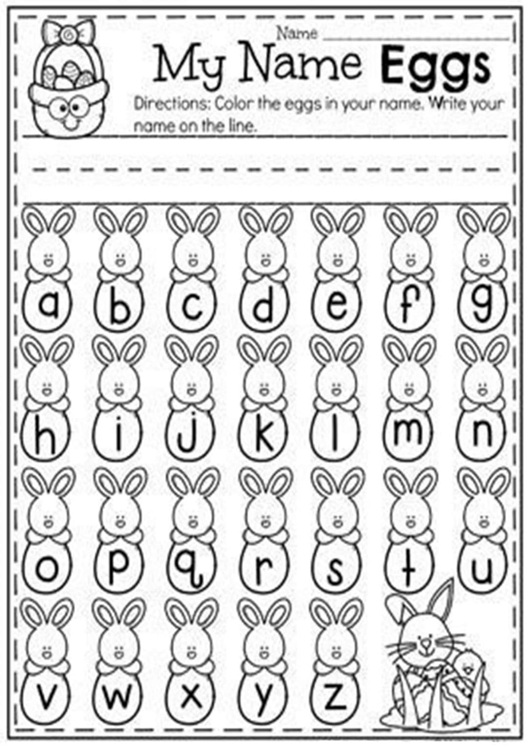 Free Printable Easter Worksheets For Little Ones - Tulamama