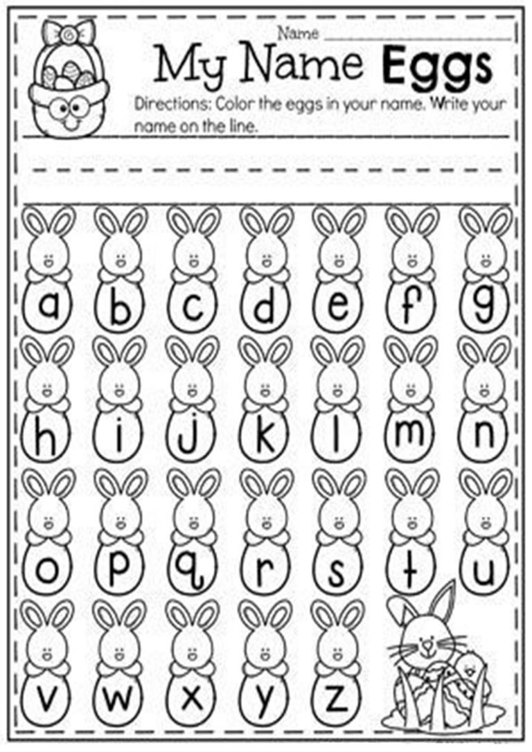 Free Printable Easter Worksheets For Little Ones - Tulamama