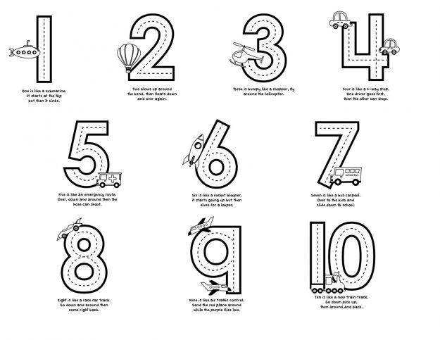 Free & Cute Number Coloring Pages For Fun Learning - Tulamama