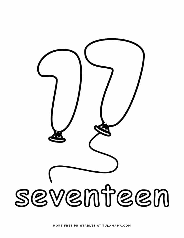 Free & Cute Number Coloring Pages For Fun Learning - Tulamama