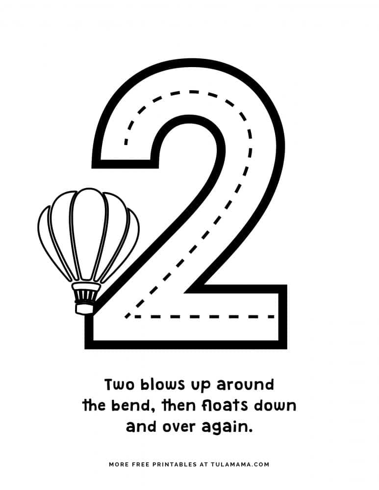 Free & Cute Number Coloring Pages For Fun Learning - Tulamama