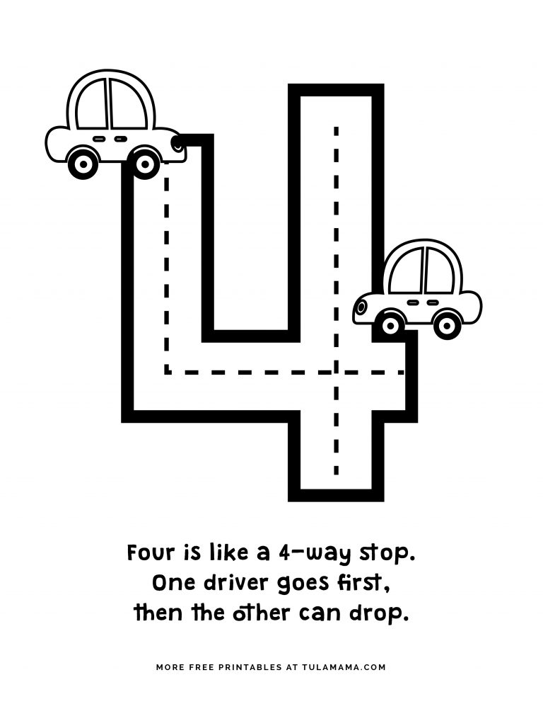 Free & Cute Number Coloring Pages For Fun Learning - Tulamama