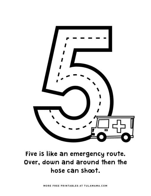 Free & Cute Number Coloring Pages For Fun Learning - Tulamama