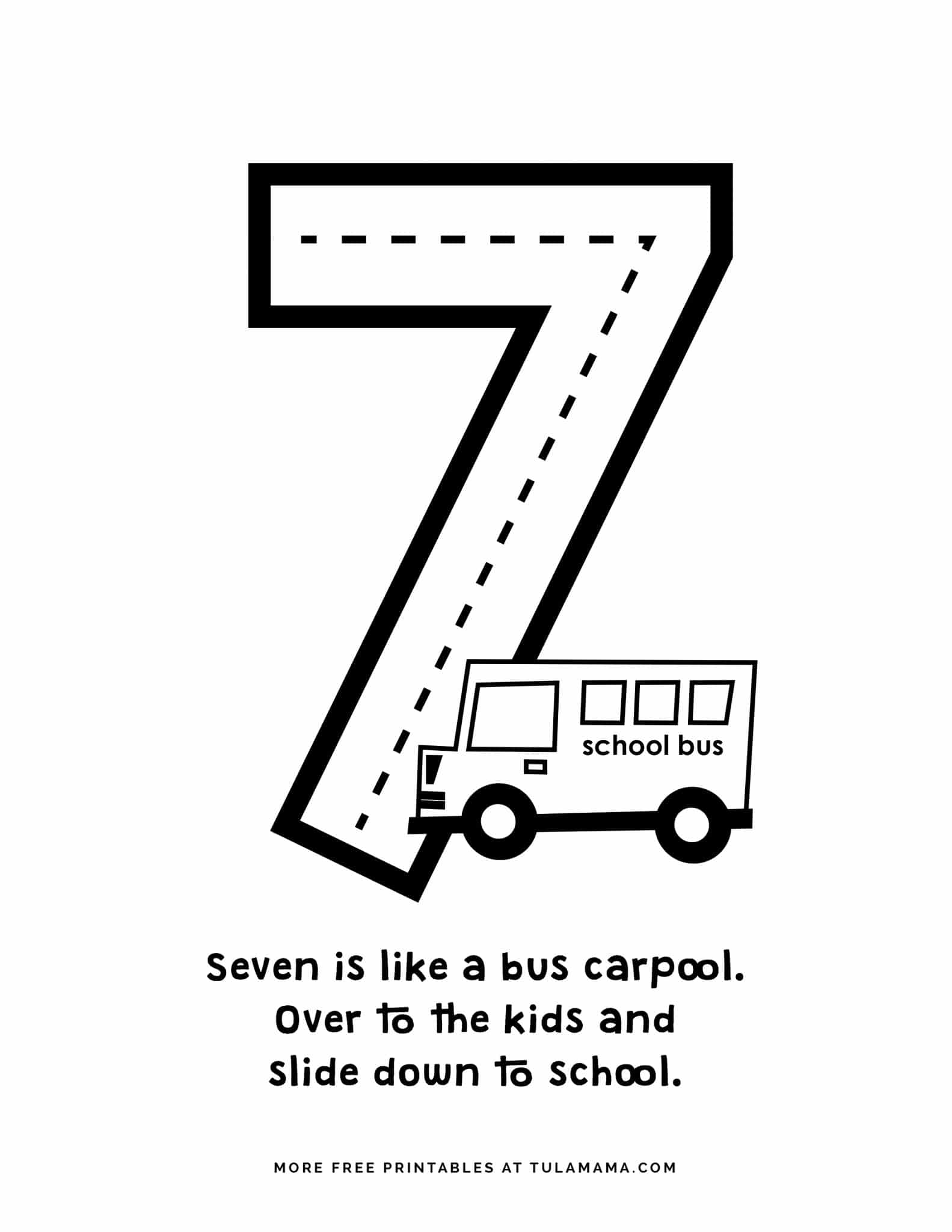 Free & Cute Number Coloring Pages For Fun Learning - Tulamama