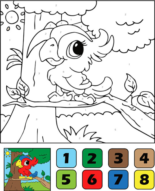 Free Printable Color By Number Worksheets For Kindergarten Tulamama