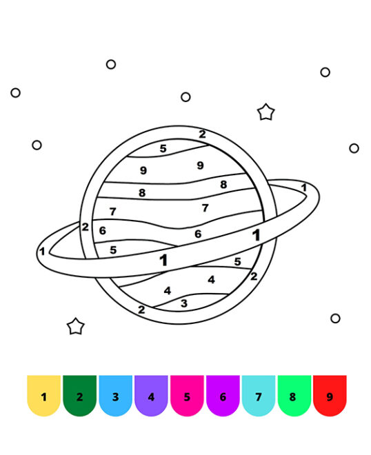 Free Printable Color by Number Worksheets For Kindergarten - Tulamama