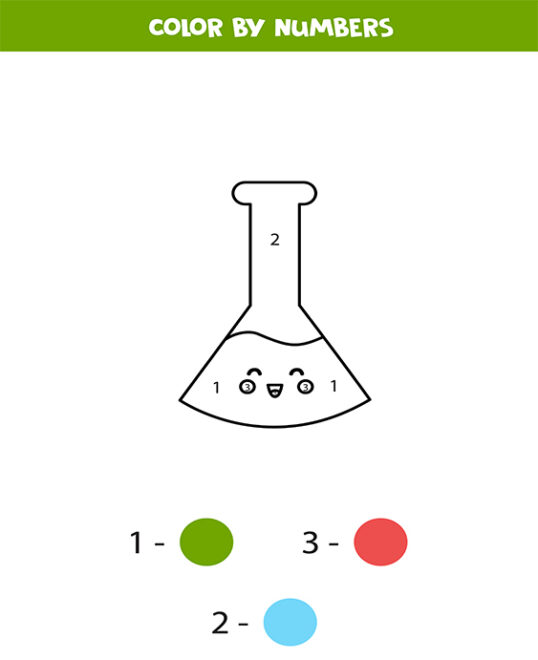 Free Printable Color by Number Worksheets For Kindergarten - Tulamama